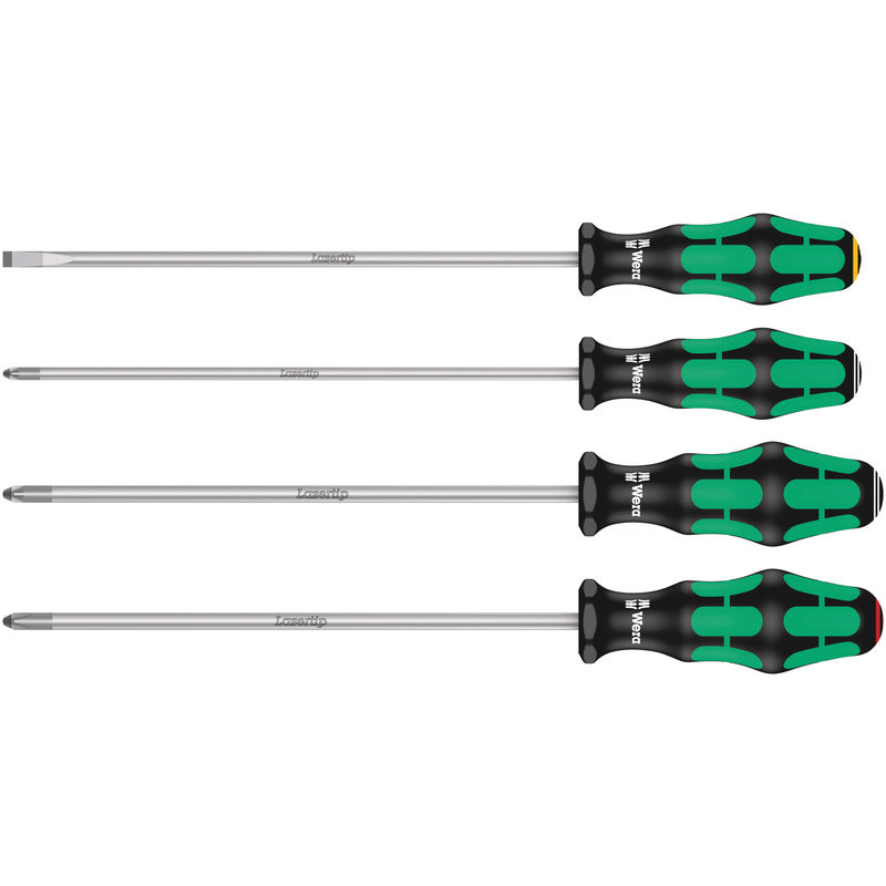 Wera Tools 335/350/355/4 S/Driver Long Set Sl/Ph/Pz Kraftform Plus 4Pc ...