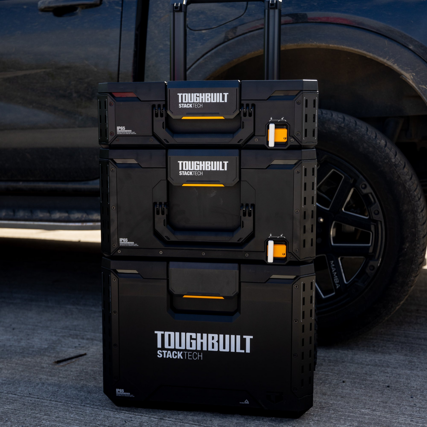 Toughbuilt Stacktech 3pc Rolling Tool Box Set Tb B1s3 B 70r — Tool Monster