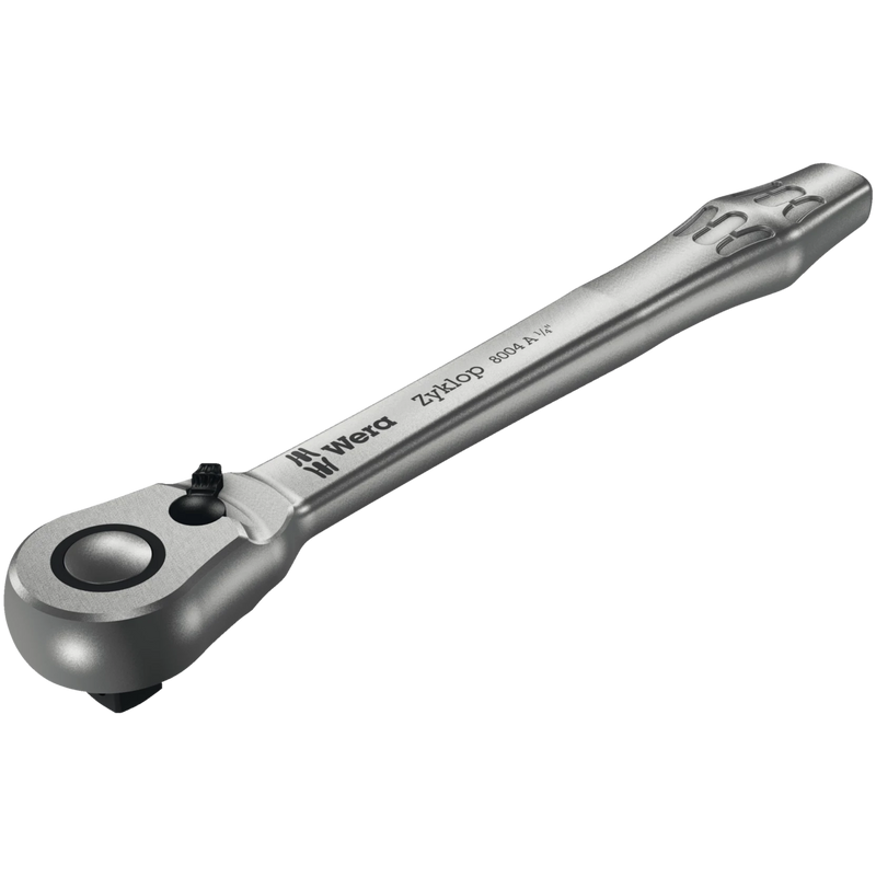 Wera 8004 A Zyklop Metal Ratchet with switch lever and 1/4" drive ...